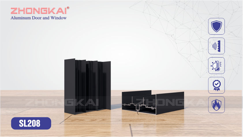 Khung trên cửa 3 ray SL208